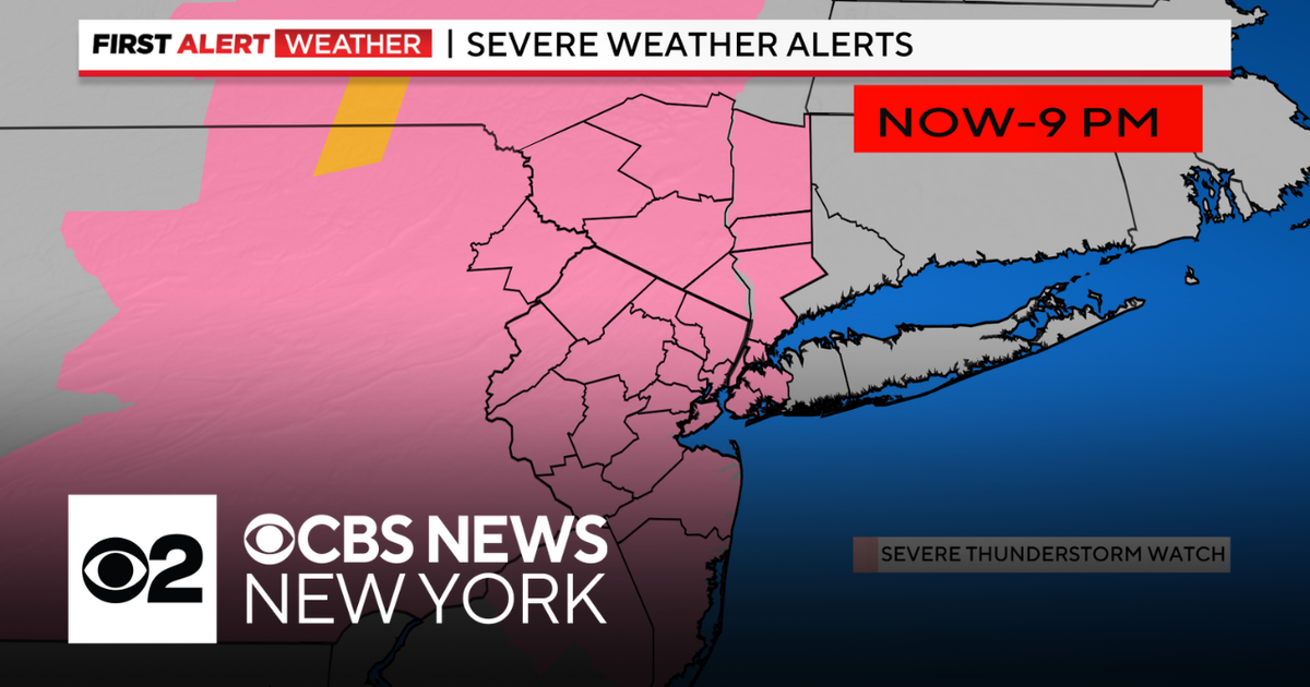 First Alert Weather Nyc Area Under Severe Thunderstorm Watch Monday