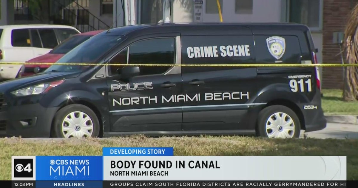 Woman's body found in canal - CBS Miami
