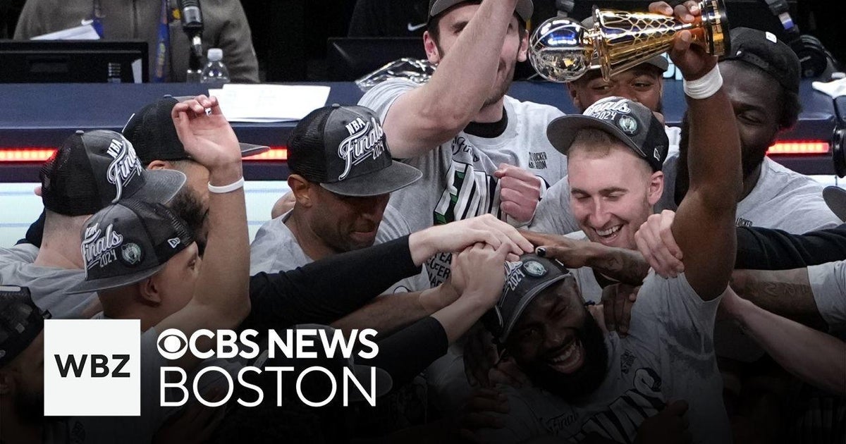 Celtics celebrate after advancing to NBA Finals with sweep of the ...