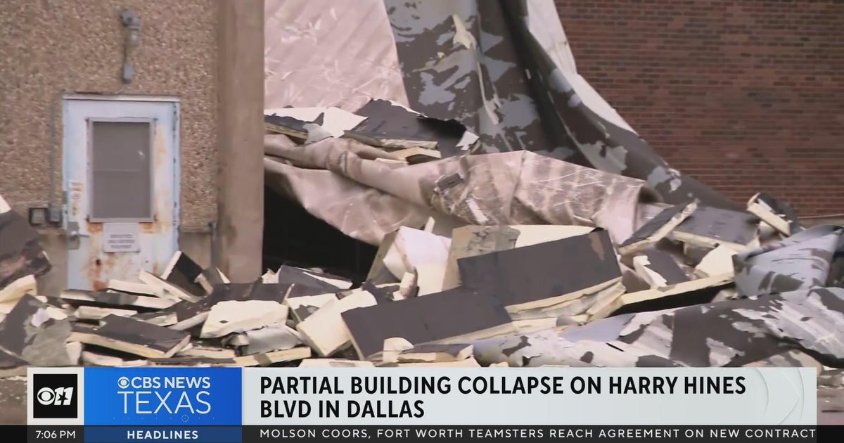Heavy damage to buildings in Terrell, Dallas - CBS Texas