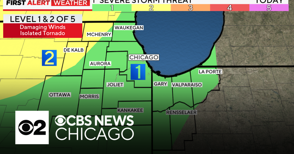 Severe storms Monday afternoon, night in Chicago - CBS Chicago