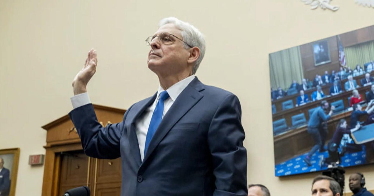 Attorney General Merrick Garland testifies in tense House hearing - CBS ...