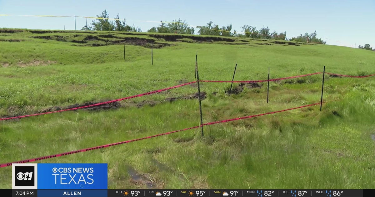 Erosion on Rockwall County dam still being closely monitored - CBS Texas