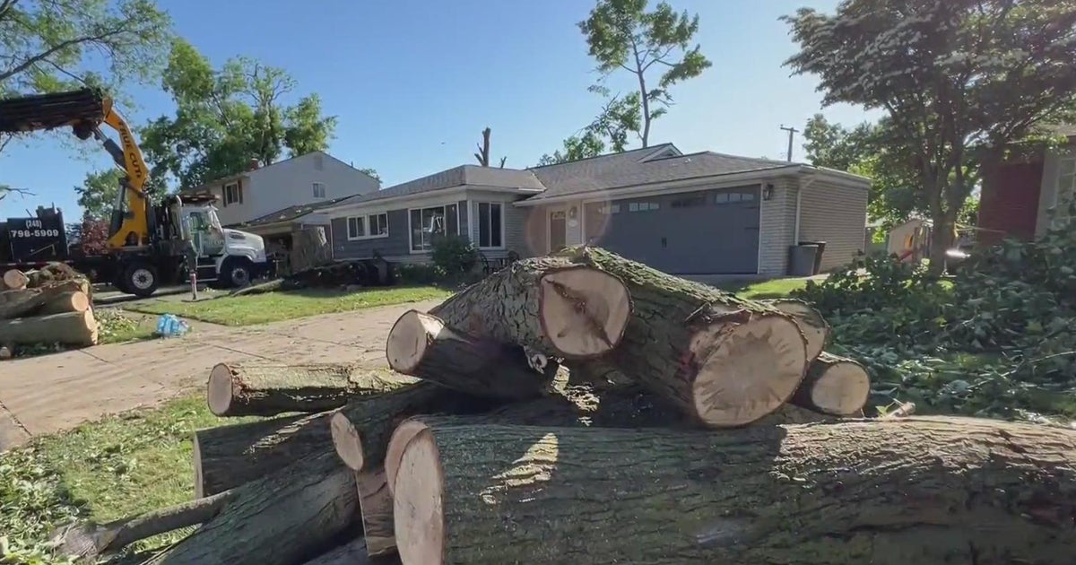 A look what happened during the Livonia tornado - CBS Detroit