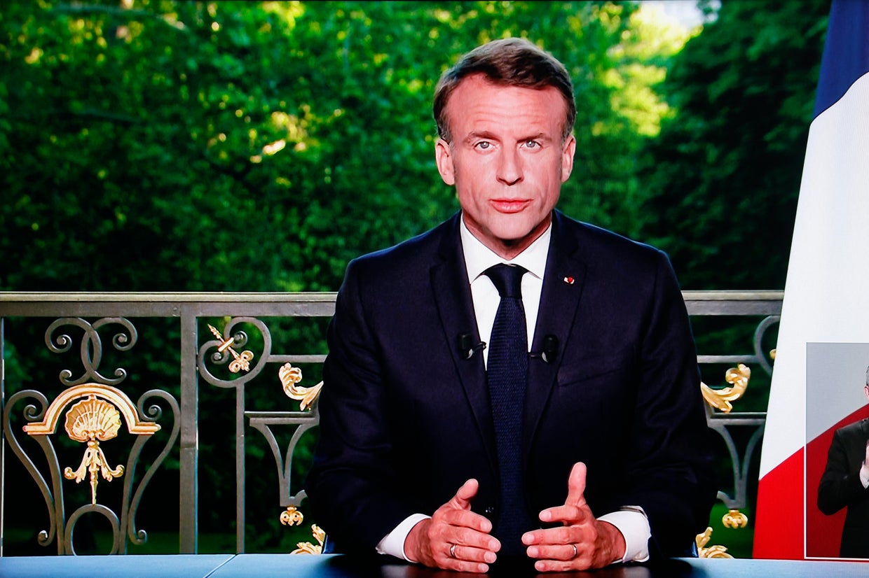 France's Macron dissolves National Assembly, calls for snap legislative ...