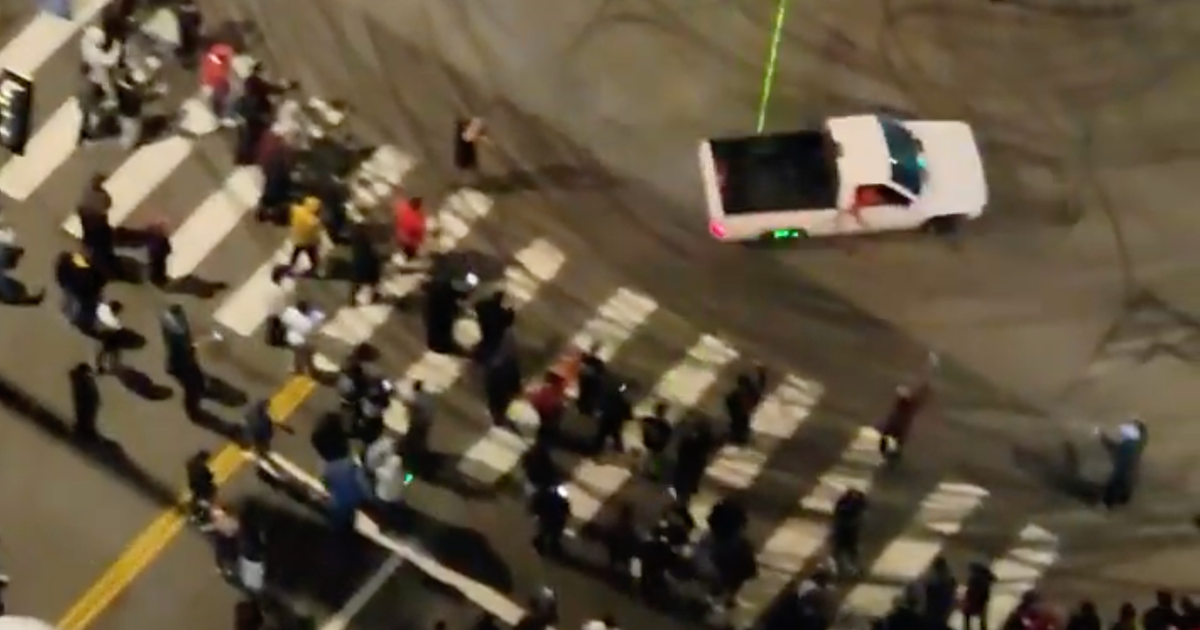 Video shows wild street takeover on streets of Downtown LA - CBS Los ...