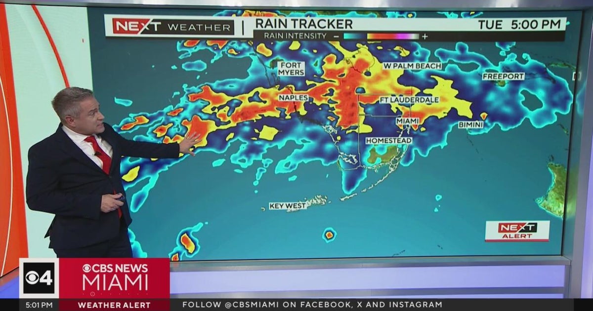 Rain continues to soak South Florida - CBS Miami