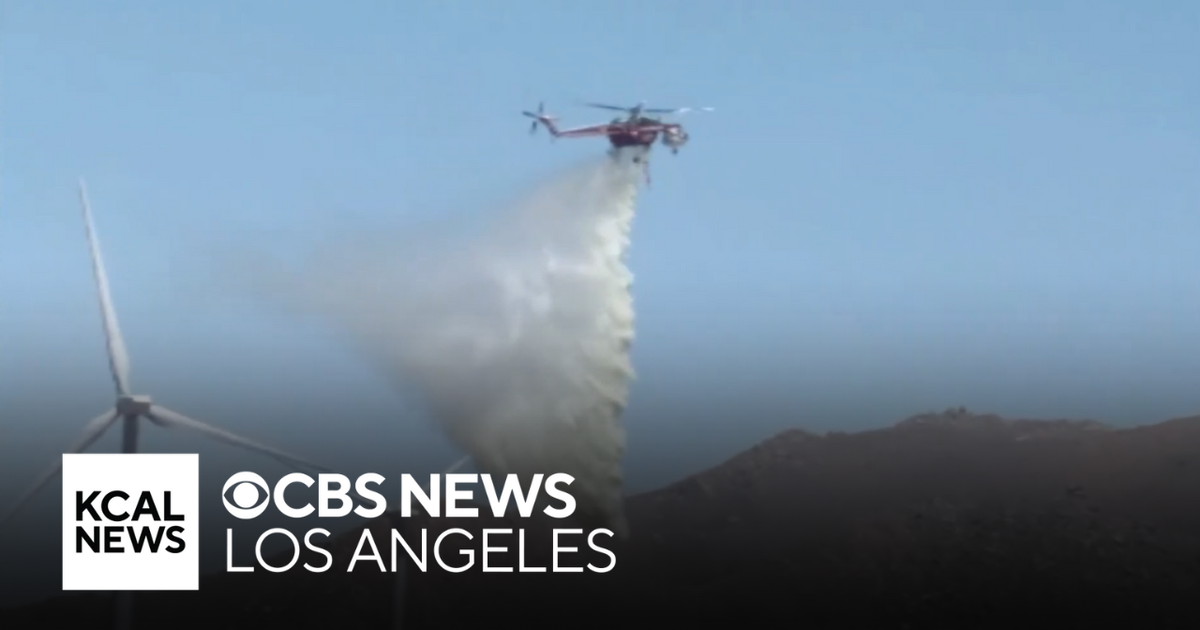 Vegetation fire burns more than 60 acres near I-10 in Cabazon - CBS Los ...