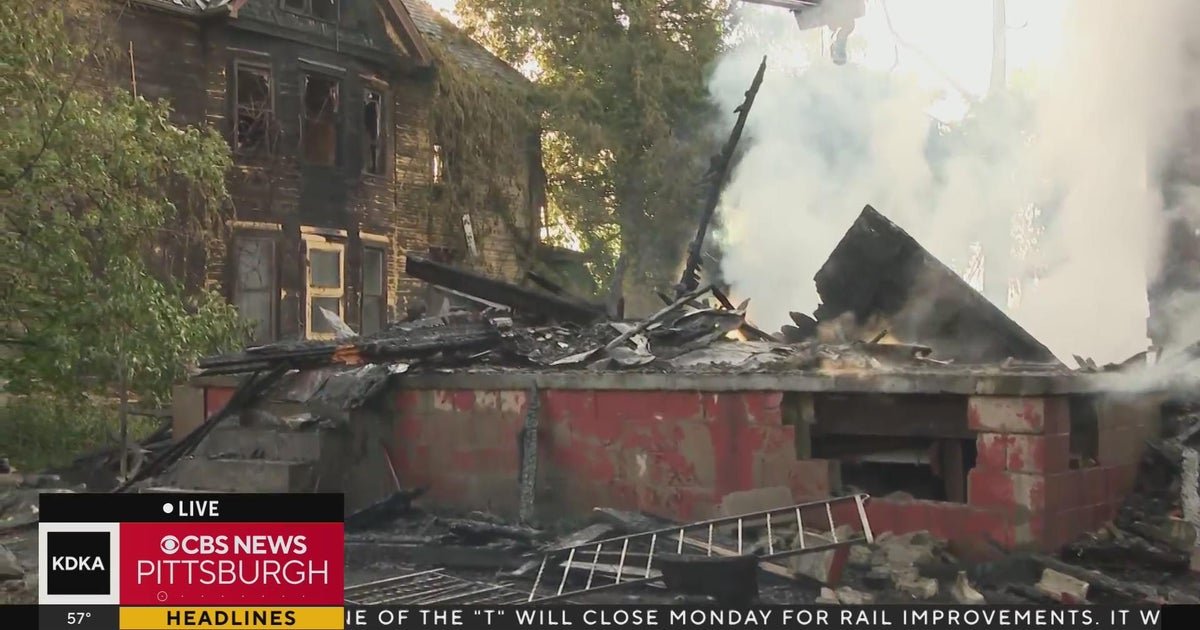 Four homes destroyed in overnight fire in McKeesport - CBS Pittsburgh