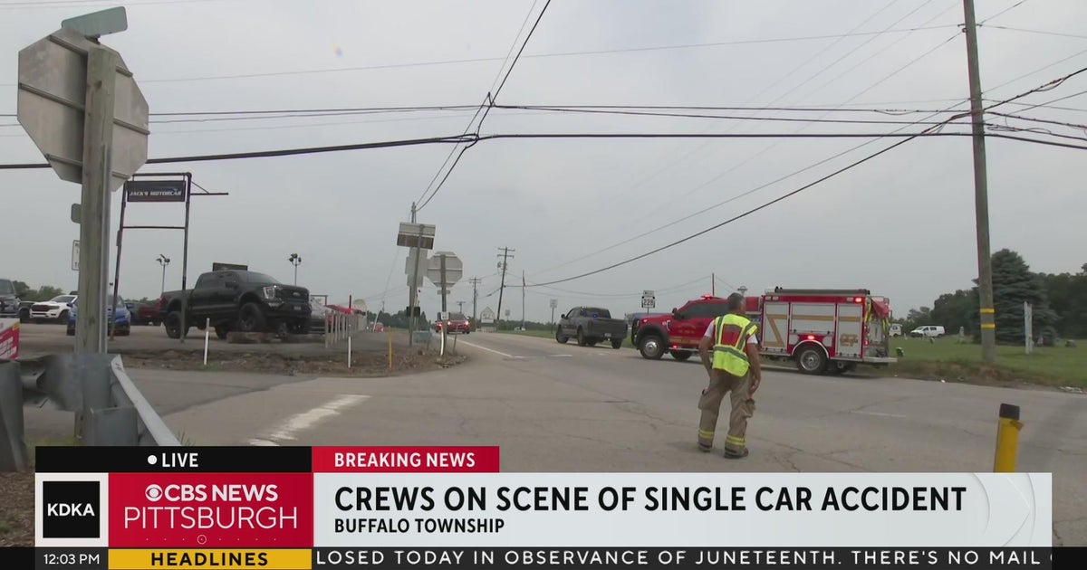 Crews respond to deadly single vehicle crash - CBS Pittsburgh