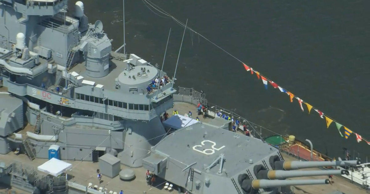 Battleship New Jersey returns to Camden after months of maintenance ...