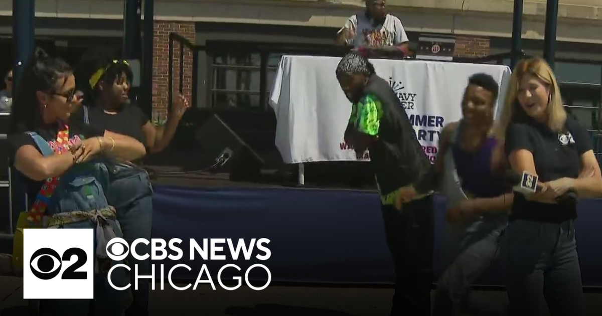 Dancing with Jackie at Party at the Pier - CBS Chicago