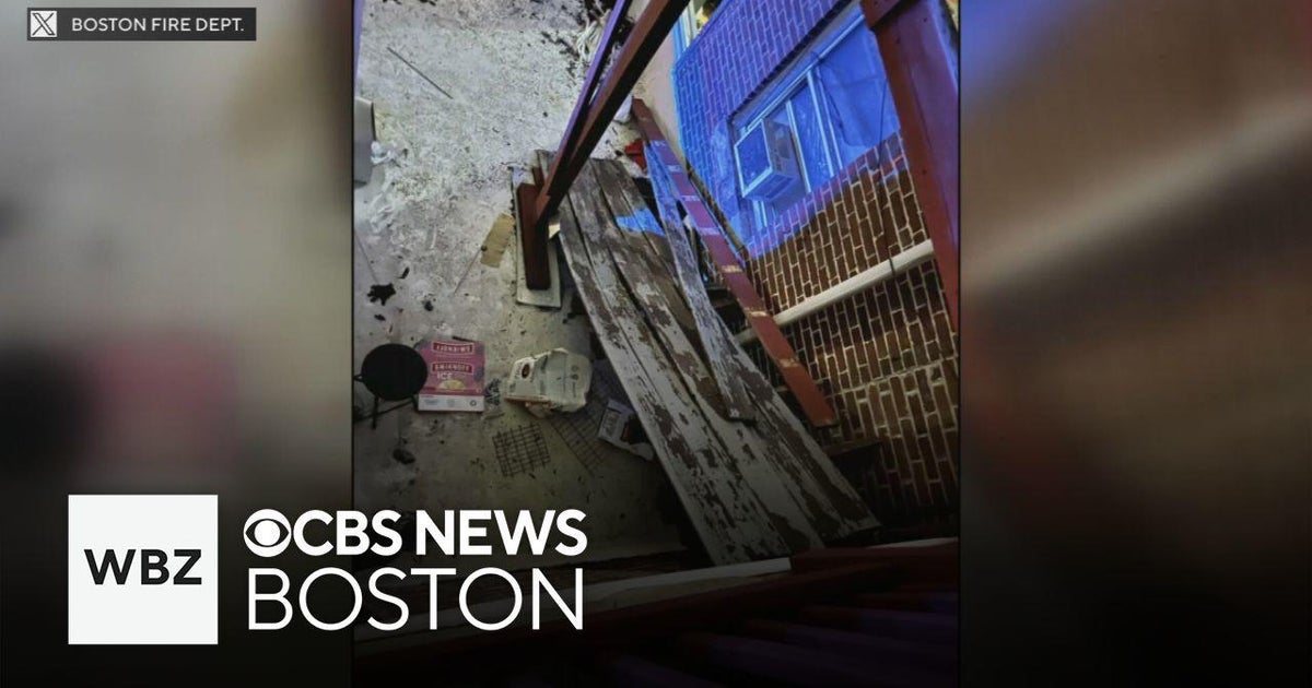 7 injured, 3 taken to hospital, after porch collapses in Boston - CBS ...
