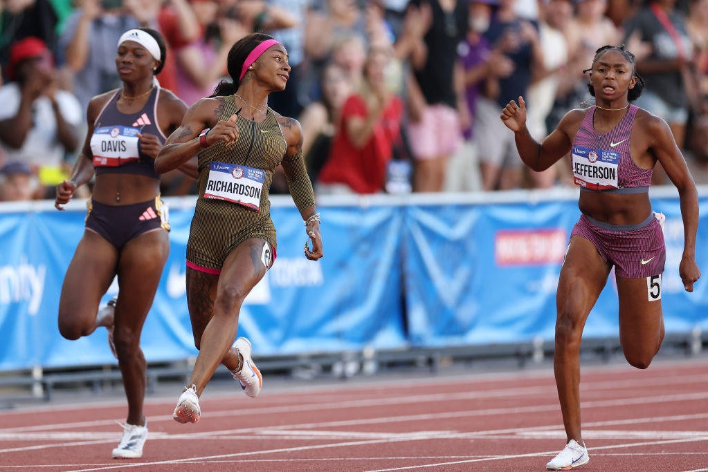 Sha'Carri Richardson wins 100-meter final to earn spot on U.S. Olympic ...