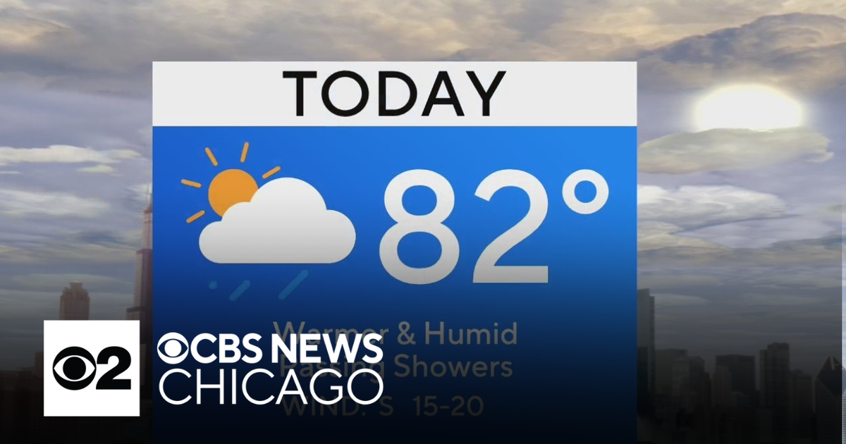 Warmer day ahead with passing showers in Chicago - CBS Chicago