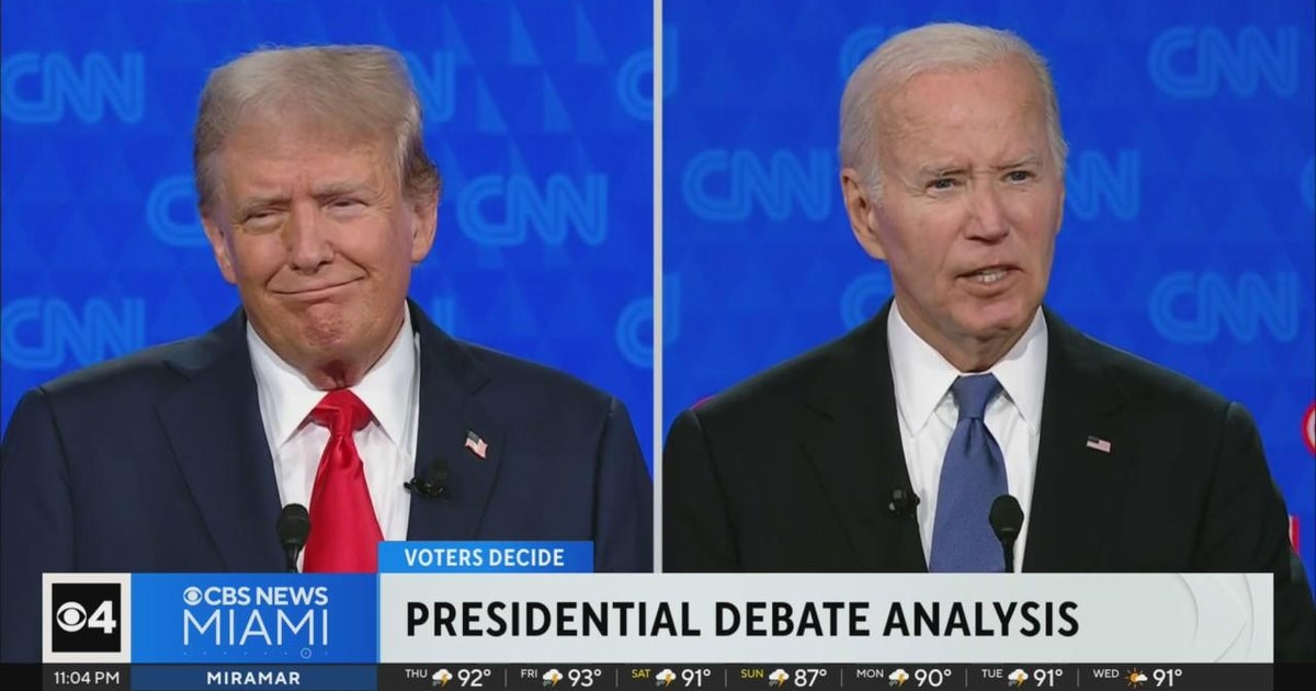 Presidential debate analysis: Who won, who lost? - CBS Miami