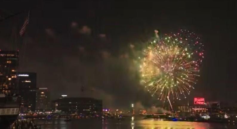 Slideshow: Baltimore sets off fireworks over the Inner Harbor