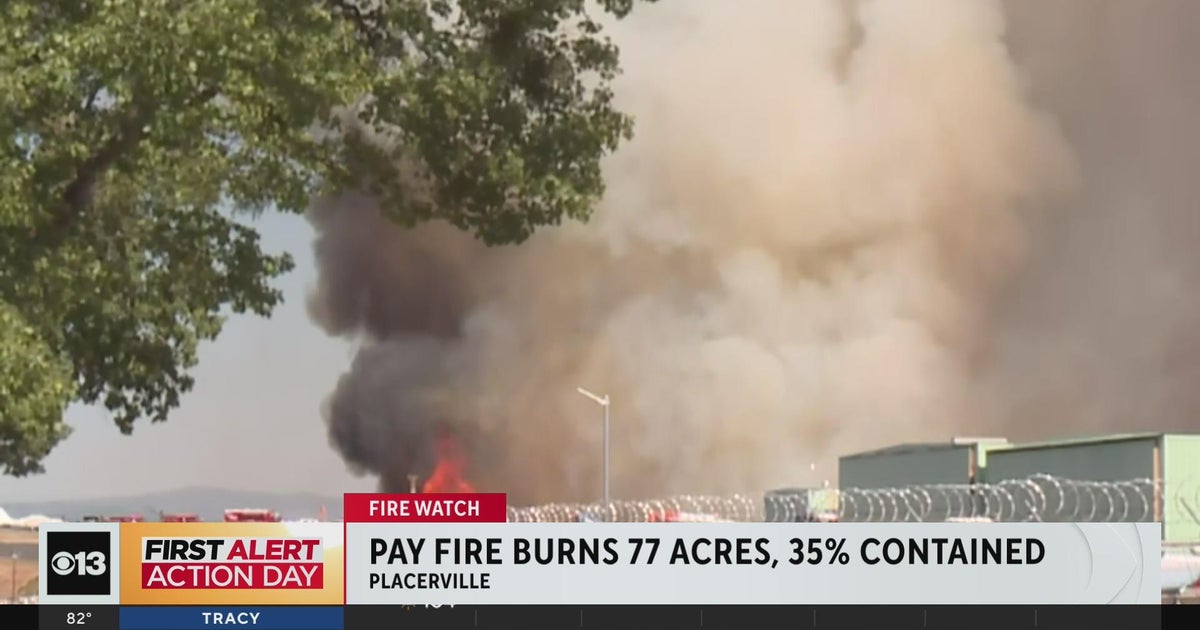 Pay Fire near Placerville now up to 35% containment - CBS Sacramento