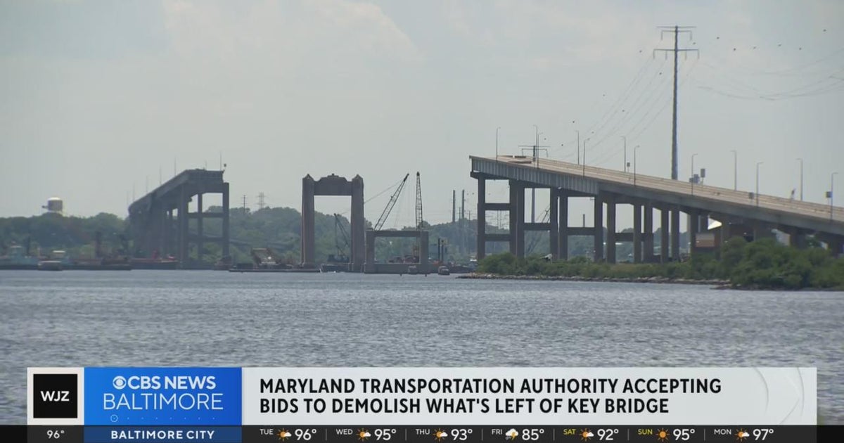 Remaining Key Bridge structures set to be demolished - CBS Baltimore