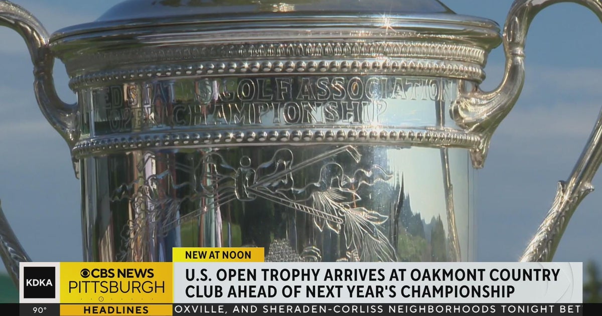 U.S. Open trophy arrives at Oakmont Country Club - CBS Pittsburgh