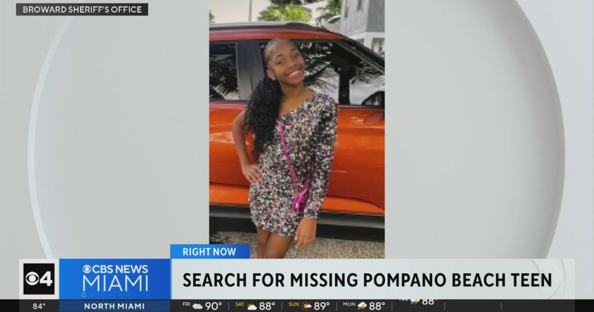 Search for missing Pompano Beach teen - CBS Miami