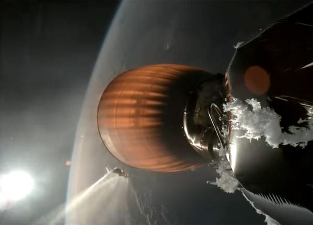 SpaceX Falcon 9 second stage engine suffers catastrophic in-flight ...