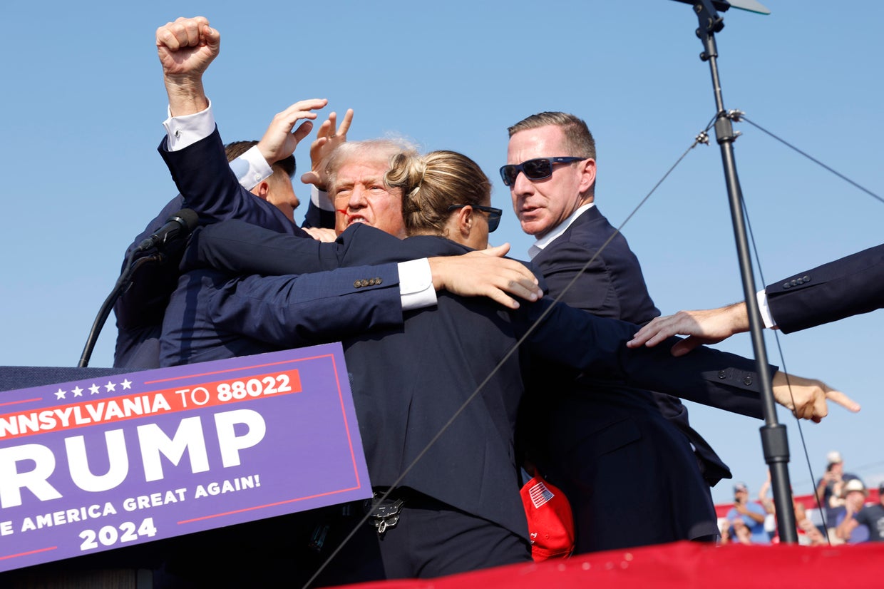 Cellphone video shows Trump rally attendees pointing to shooter on roof ...