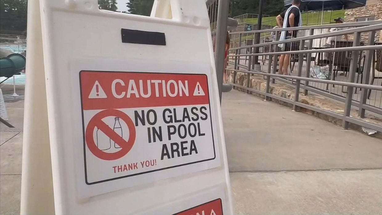 Needham community pool closed after glass bottle shatters - CBS Boston
