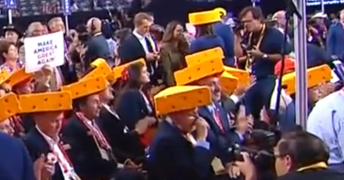 Cheese head hats make an appearance on RNC floor - CBS News