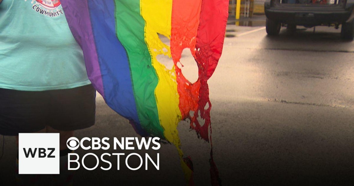 Pride flag outside Cape Cod restaurant burned - CBS Boston