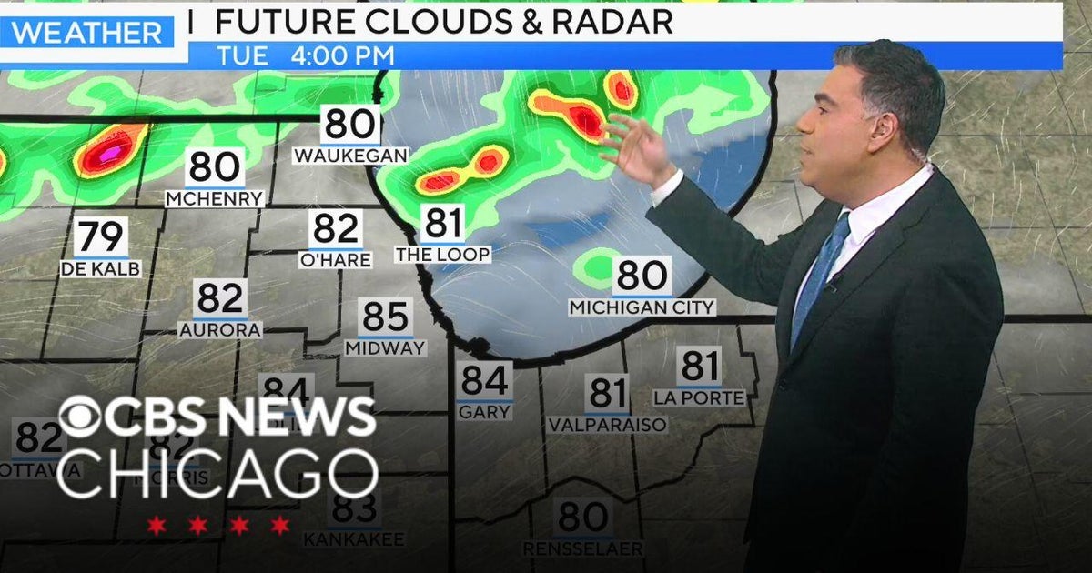 Showers for Tuesday afternoon - CBS Chicago