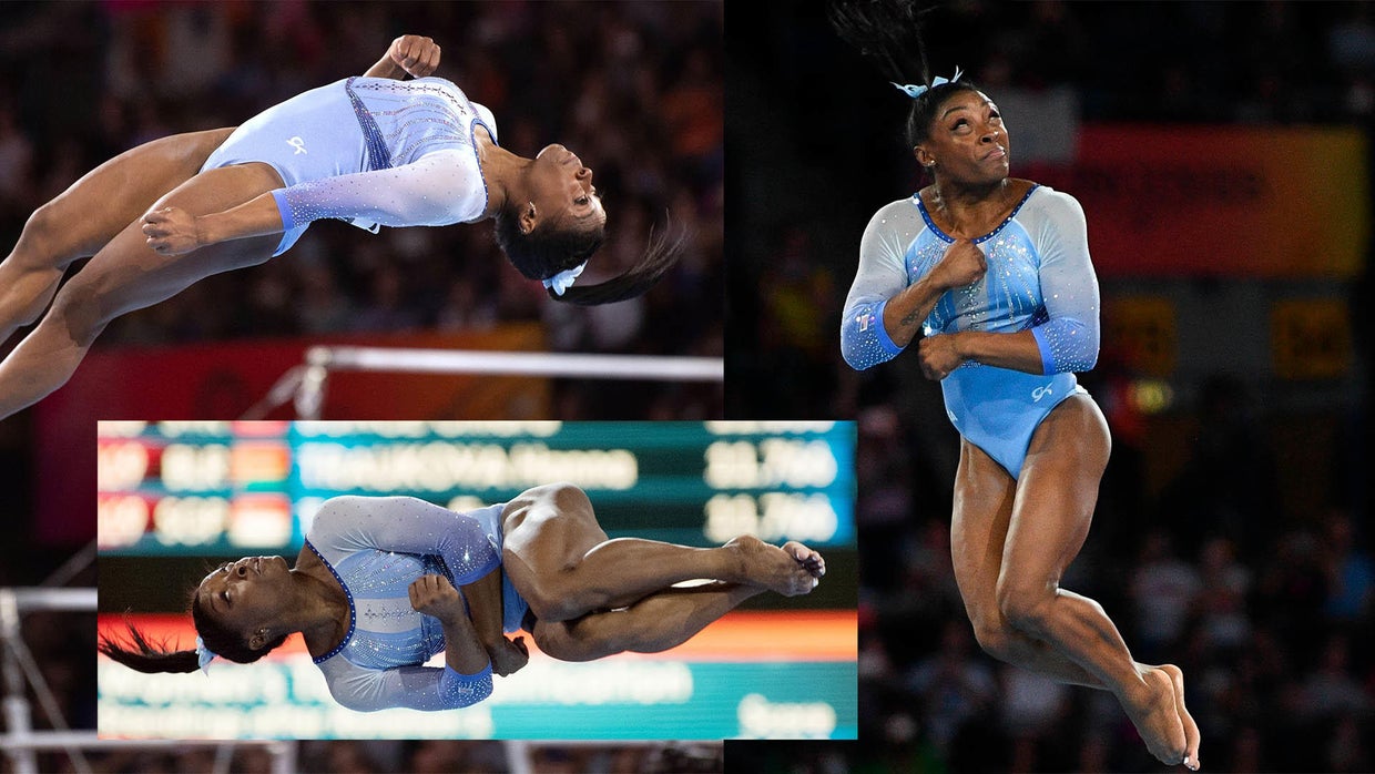 Here are all the gymnastics moves named after Simone Biles - CBS News