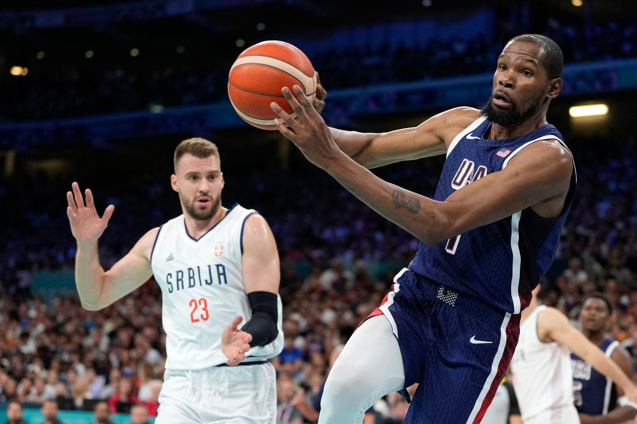 LeBron James, Kevin Durant lead U.S. men's basketball team past Serbia ...