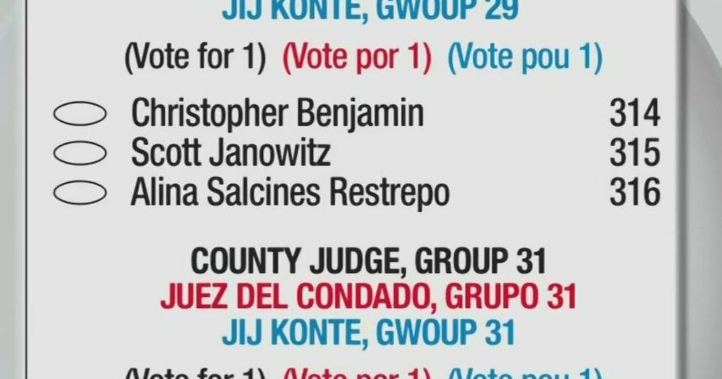 Here's how to vote of a judge on the ballot - CBS Miami