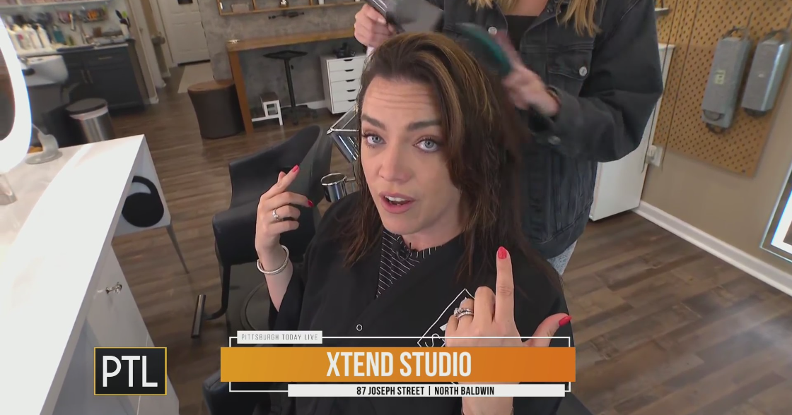 Katie fully endorses scalp massage at Xtend Studio - CBS Pittsburgh