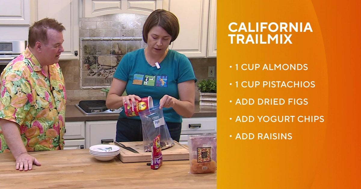 Make California trail mix with kids - CBS Sacramento
