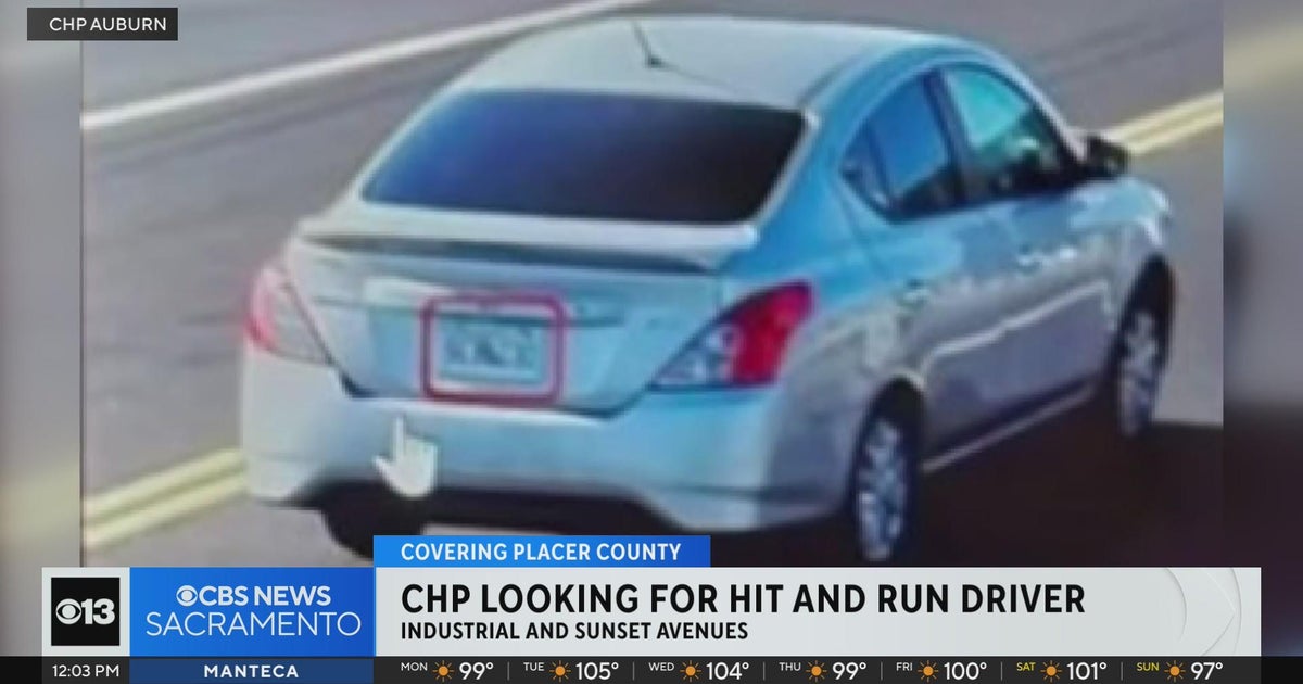 CHP looking for hit-and-run suspect in Placer County - CBS Sacramento