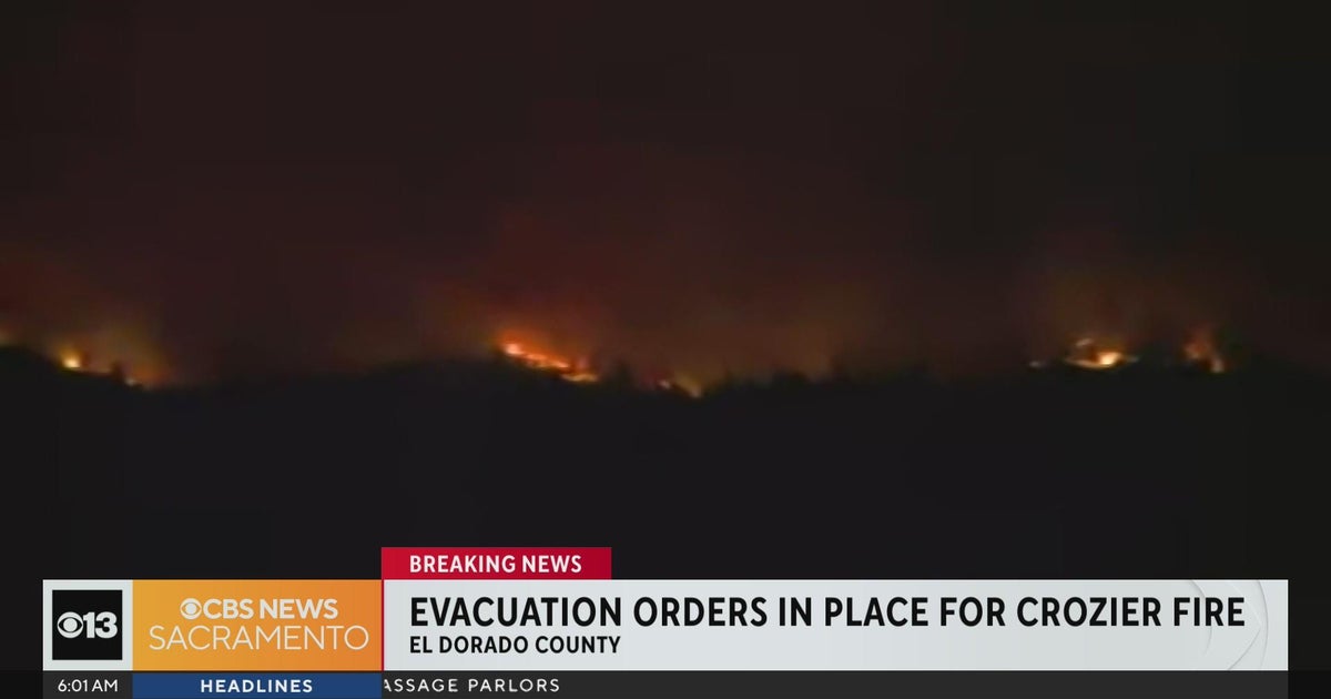 Evacuation orders in place for Crozier Fire - CBS Sacramento