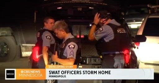 SWAT team storms Minneapolis home - CBS Minnesota