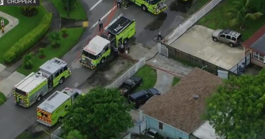 Miami-Dade Fire Rescue put out large fire in Miami Gardens - CBS Miami