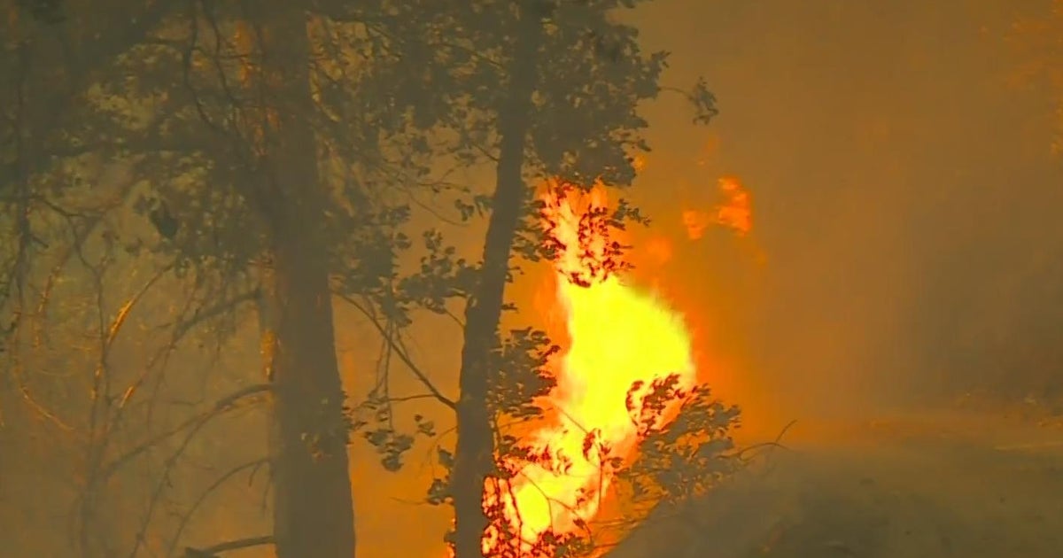 How fire crews are fighting the Crozier Fire through the night - CBS ...