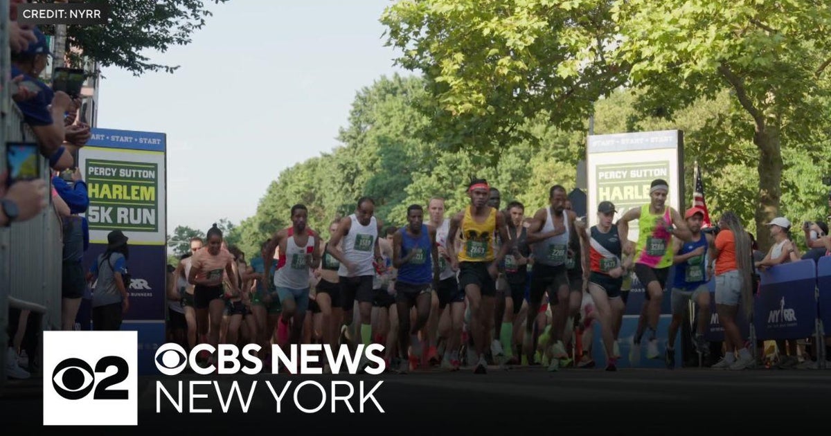 Thousands participate in annual Percy Sutton 5K run in NYC - CBS New York