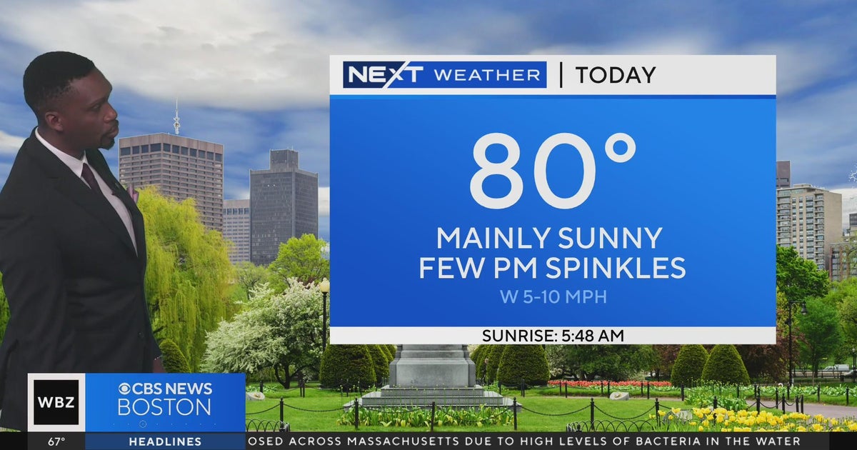 Next Weather: WBZ mid-morning forecast for August 12, 2024 - CBS Boston