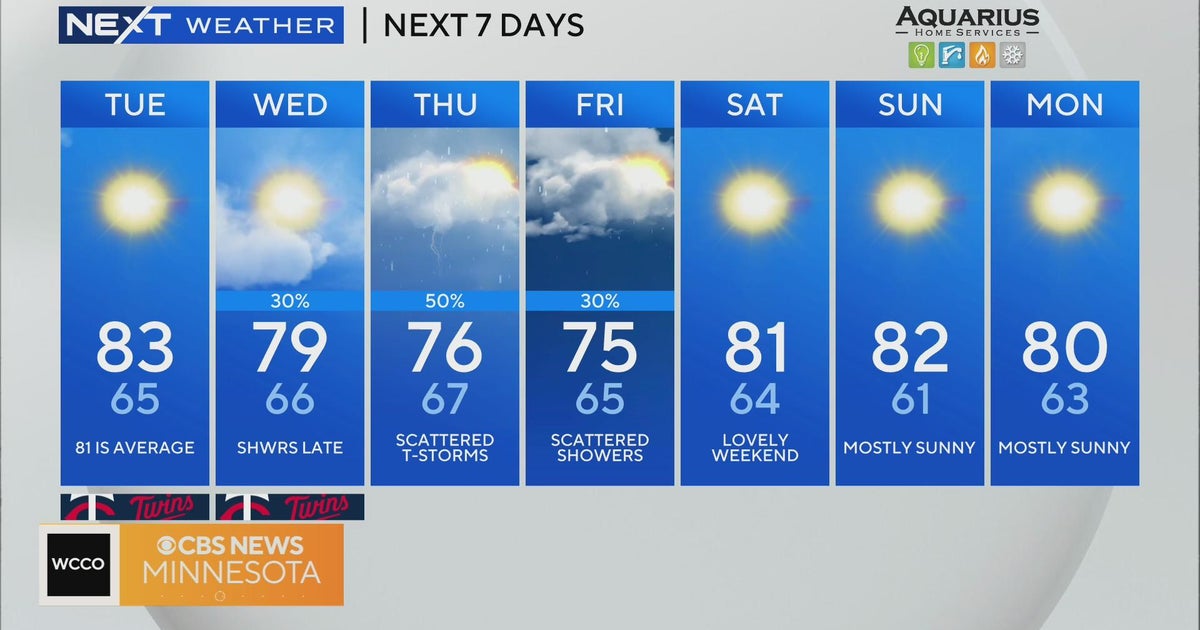 NEXT Weather: 6:30 a.m. report for Minnesota from Aug. 13, 2024 - CBS ...