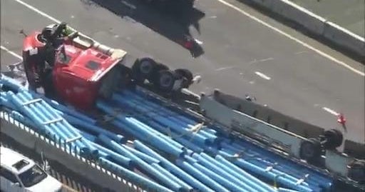 Traffic back moving after semi rollover crash left 3 dead - CBS Colorado