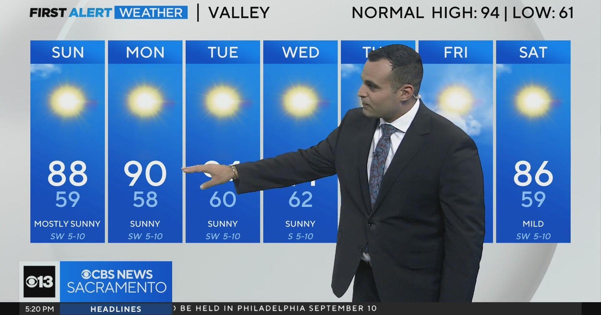 Saturday weather forecast - Aug. 17, 2024 - CBS Sacramento
