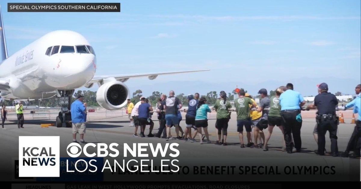 The Special Olympics Southern California Plane Pull takes place in Long ...