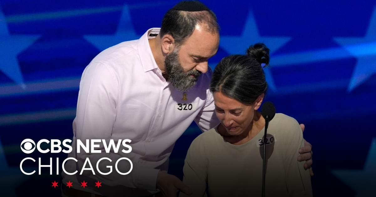 Parents of Israeli-American hostage with Chicago ties speak at DNC - CBS Chicago