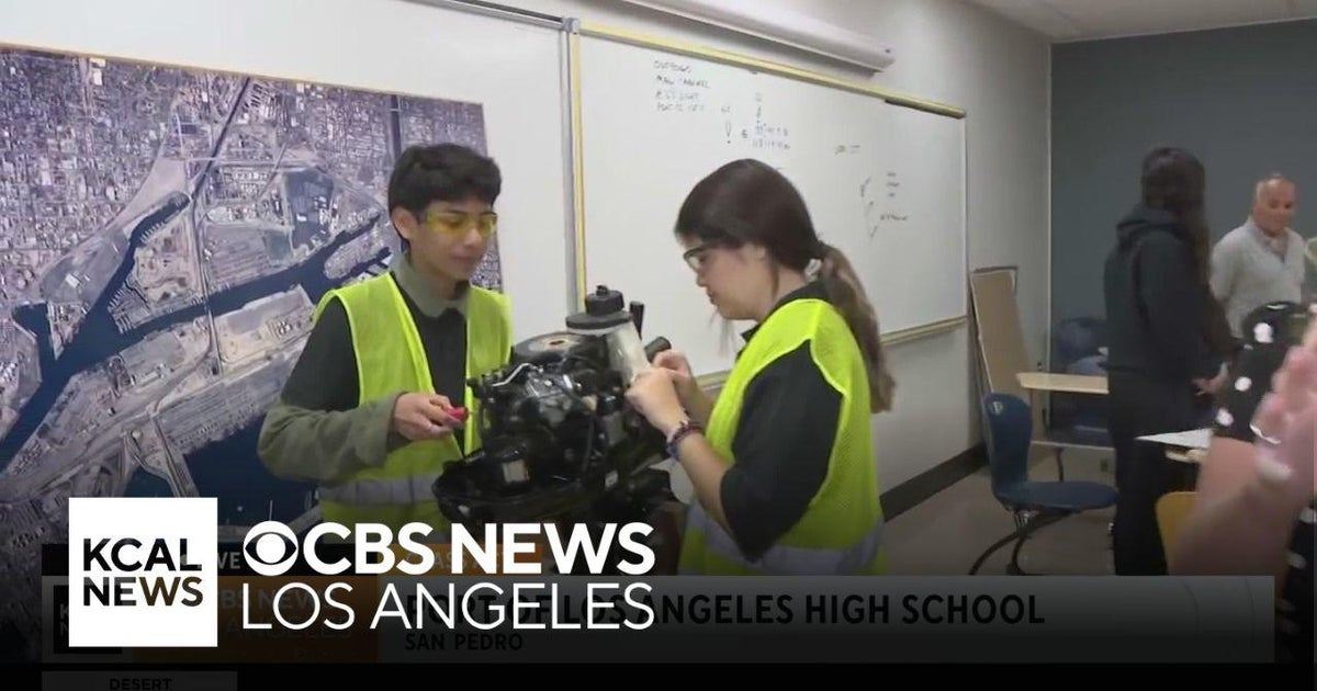 It's a hands-on education at Port of Los Angeles High School | Class ...