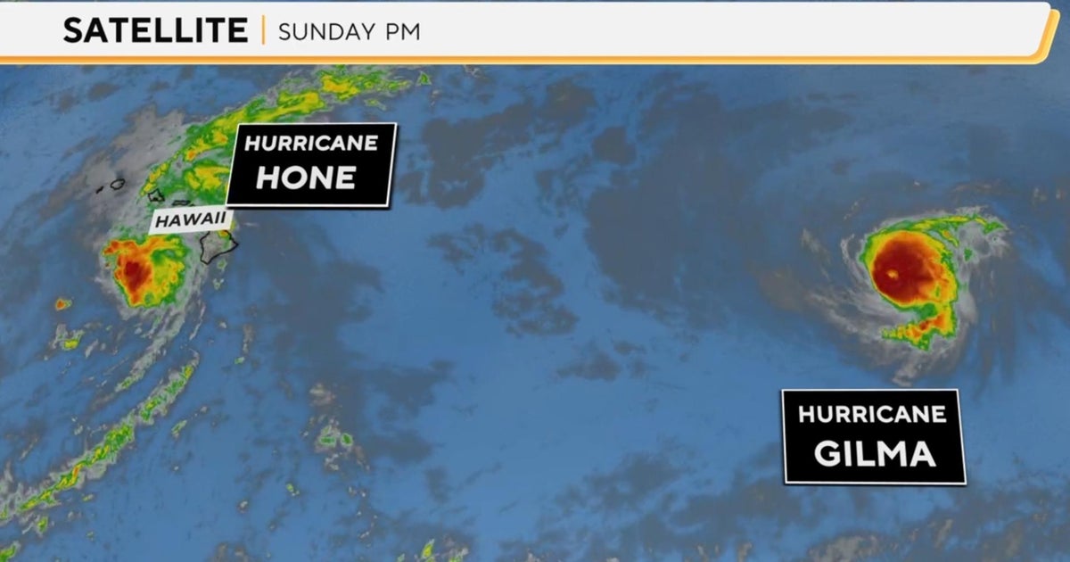 Hone lashes Hawaii with Hurricane Gilma close behind - CBS News